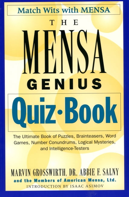 The Mensa Genius Quiz Book (Paperback) - Walmart.com