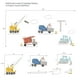 Bedtime Originals Construction Zone Trucks Wall Decals/Stickers ...