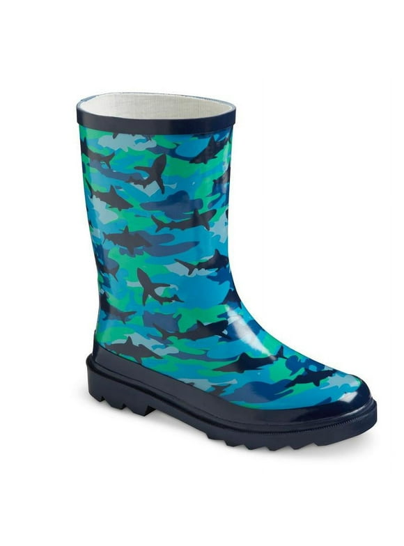 Boys Camo Rubber Boots
