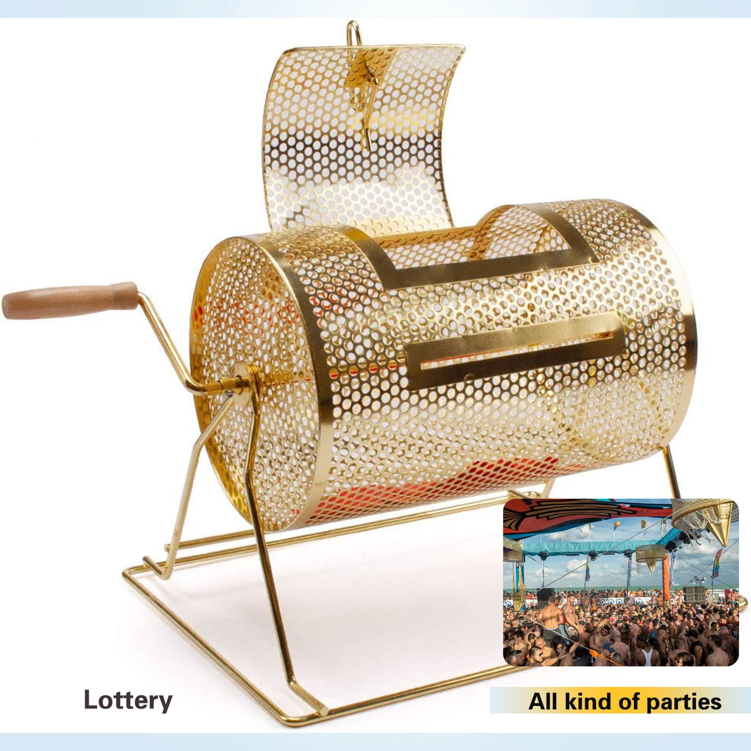 Buy GSE Games & Sports Expert Gold Brass Lottery Spinning Drawing ...