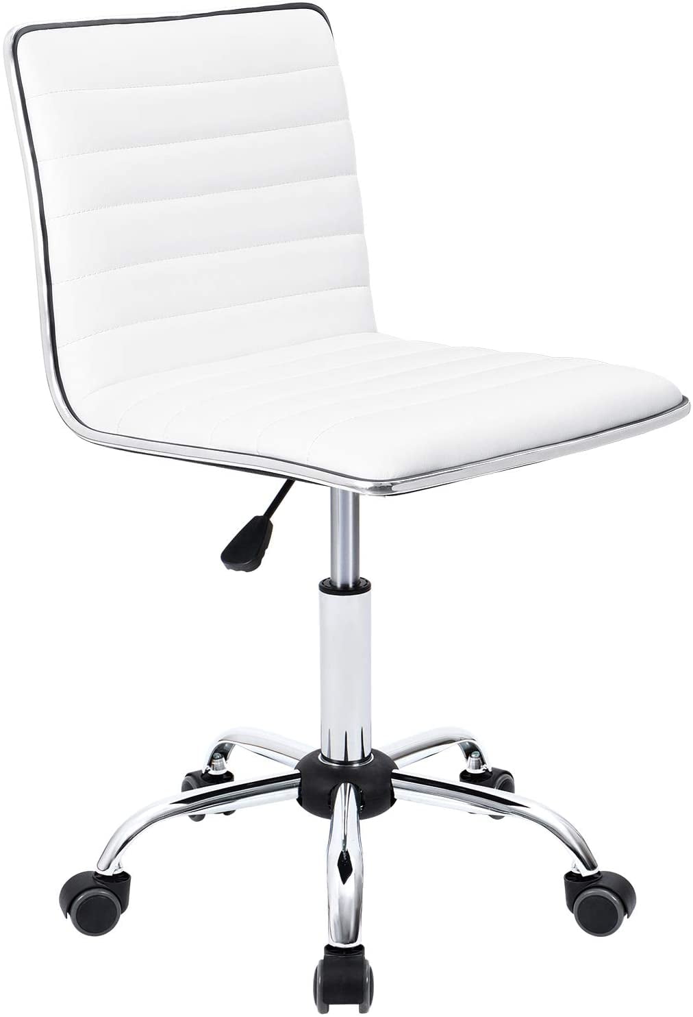 Homall Mid Back Task Chair,Low Back Leather Swivel Office Chair ...