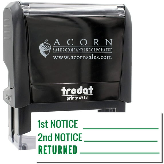 Large Self-Inking 1st 2nd Notice Returned Stamp, Trodat Printy 4913 ...