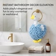 Cartoon Swan Fuzzy Ball Hand Towels, Swan Shape Fuzzy Ball Hand Towel ...