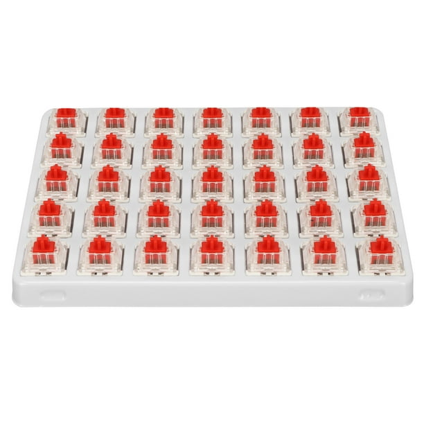 35Pcs Red Switch Pre Lubricated 3 Pin Linear RGB SMD Switch Compatible ...