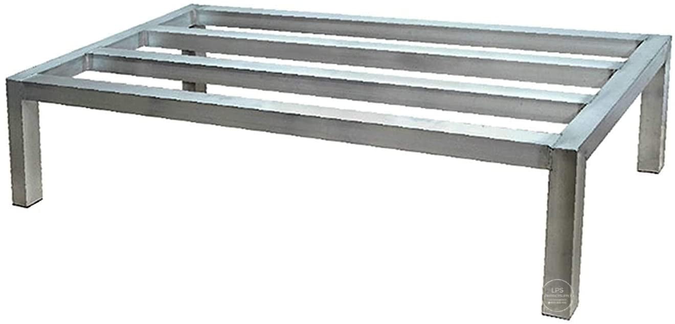 48" x 24" x 8" Aluminum Dunnage Rack 1200 Lbs Capacity Kitchen ...