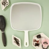 Equate Large Hand Face Mirror Also with 3X and 5X Magnification, White ...