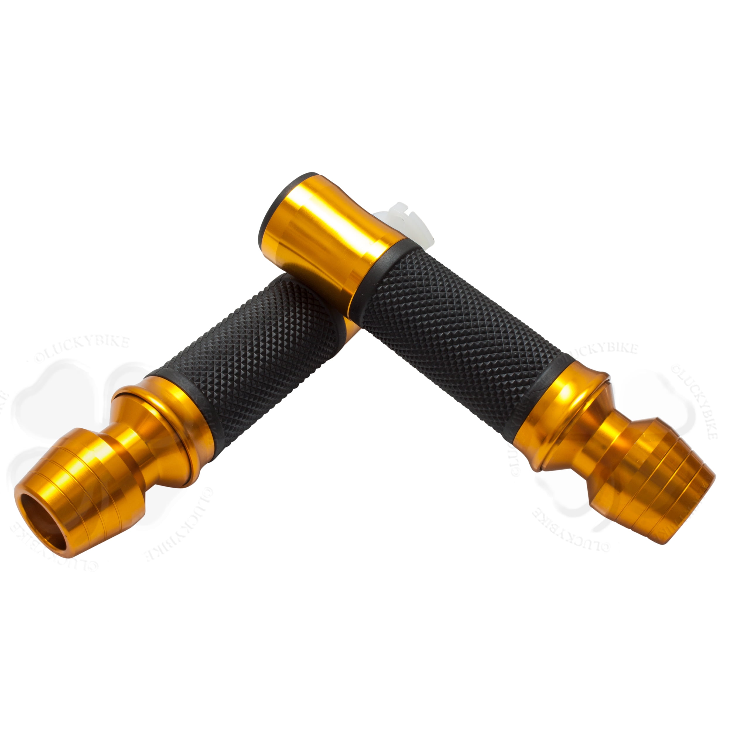 CNC Rambo Hand Grip 7/8" Gold Universal Gel Handle Bar 22mm Left Right ...