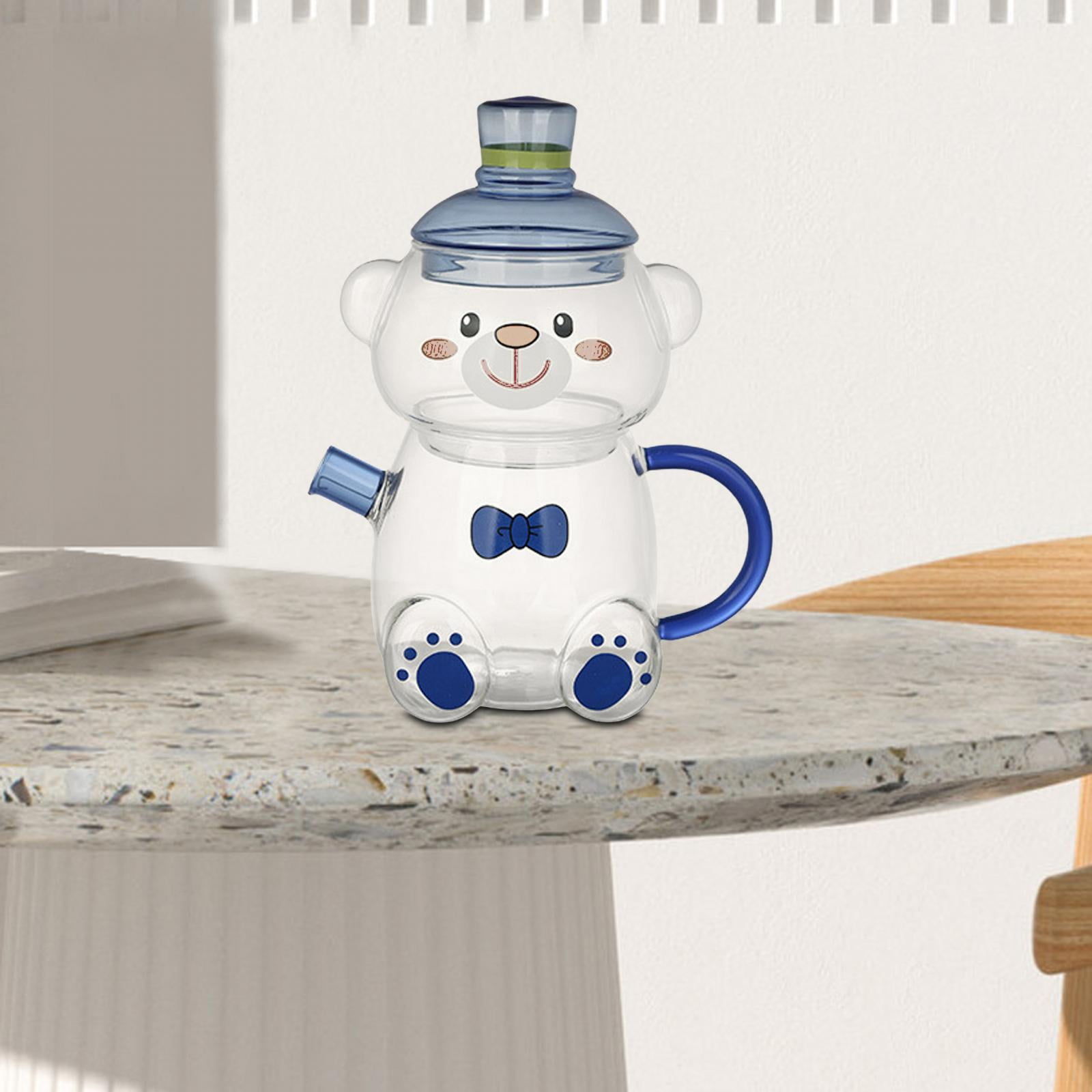 Glass Water Pitcher with Glass Cup, Glass Tea Pitcher Kettle, Heat ...