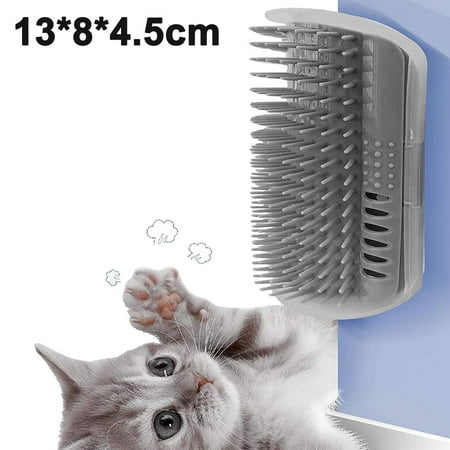 1Pack Cat Grooming Brush, Cat Face Scratcher, Wall Corner Groomers Soft ...
