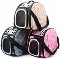 DENZUS Foldable Pet Carrier, Collapsible Travel Cage with Breathable ...