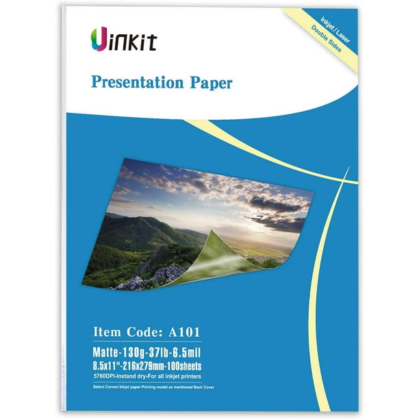 Premium Presentation Paper Matte - Double Side Matt Finish Uinkit 6.5 ...