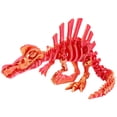 3D Printed Spinosaurus Dinosaur Skeleton Mini, Articulated Rainbow ...