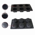6-piece Santa Ana Flower Cake Chocolate Candy Molds Silicone Mold ...