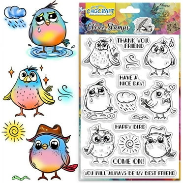 1 Sheet Custom PVC Plastic Clear Stamps for DIY Scrapbooking Photo Album Decorative Cards Making ...