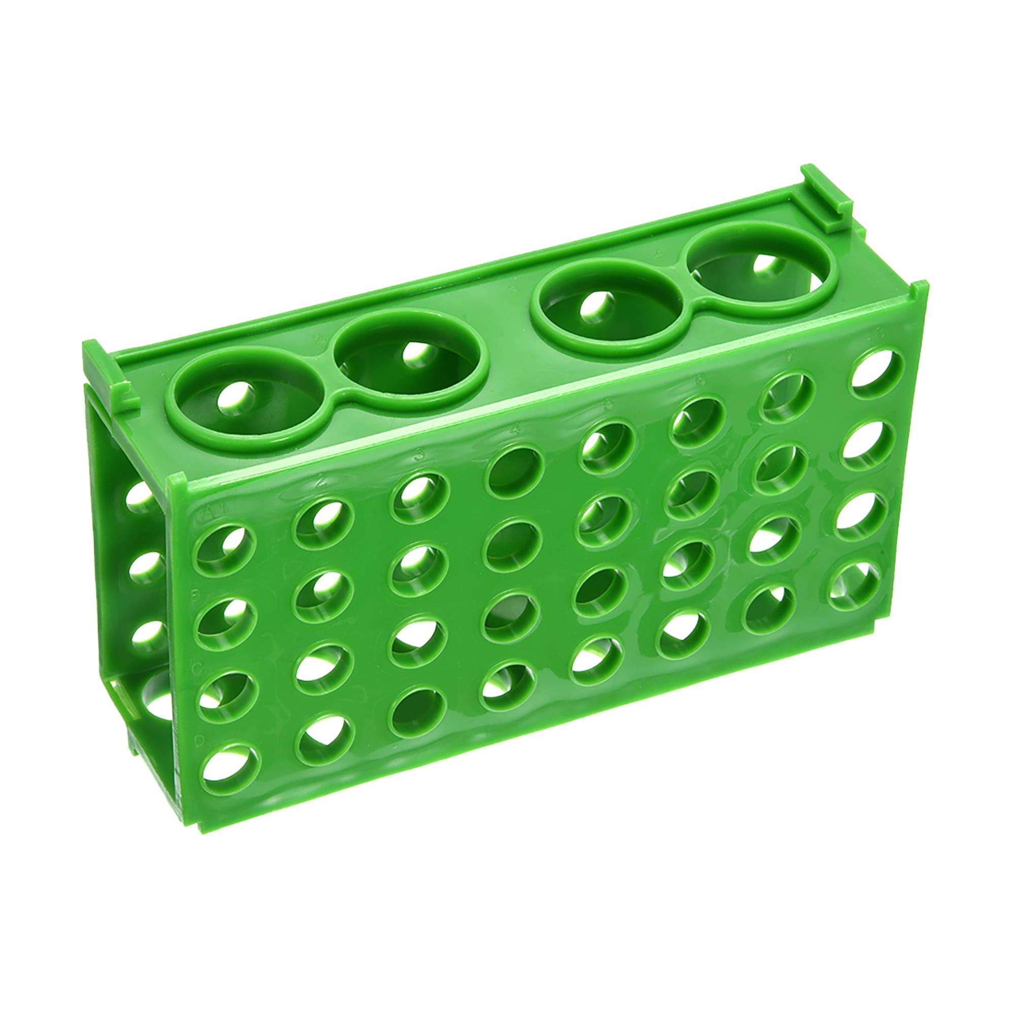 4 Way Tube Rack Polypropylene 80-Well Green for 0.5ml, 1.5ml, 15ml ...