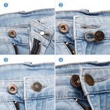 Uxcell Waist Extender Buckle Retractable Jeans Button Pins Pants ...