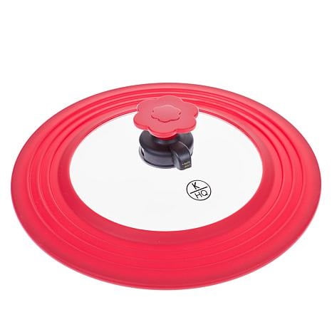 Imperial Home Universal Glass Lid for Cooking - Red - Walmart.com
