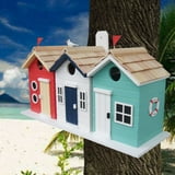 Home Bazaar Brighton Beach Huts Birdhouse - Walmart.com