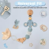 Pacifier Clip, Cute Animal Pacifier Holder Clip for Boys and Girls ...