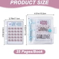 3-Ring 4 Inch PVC Mini Binder Savings Challenge Savings Binder with ...