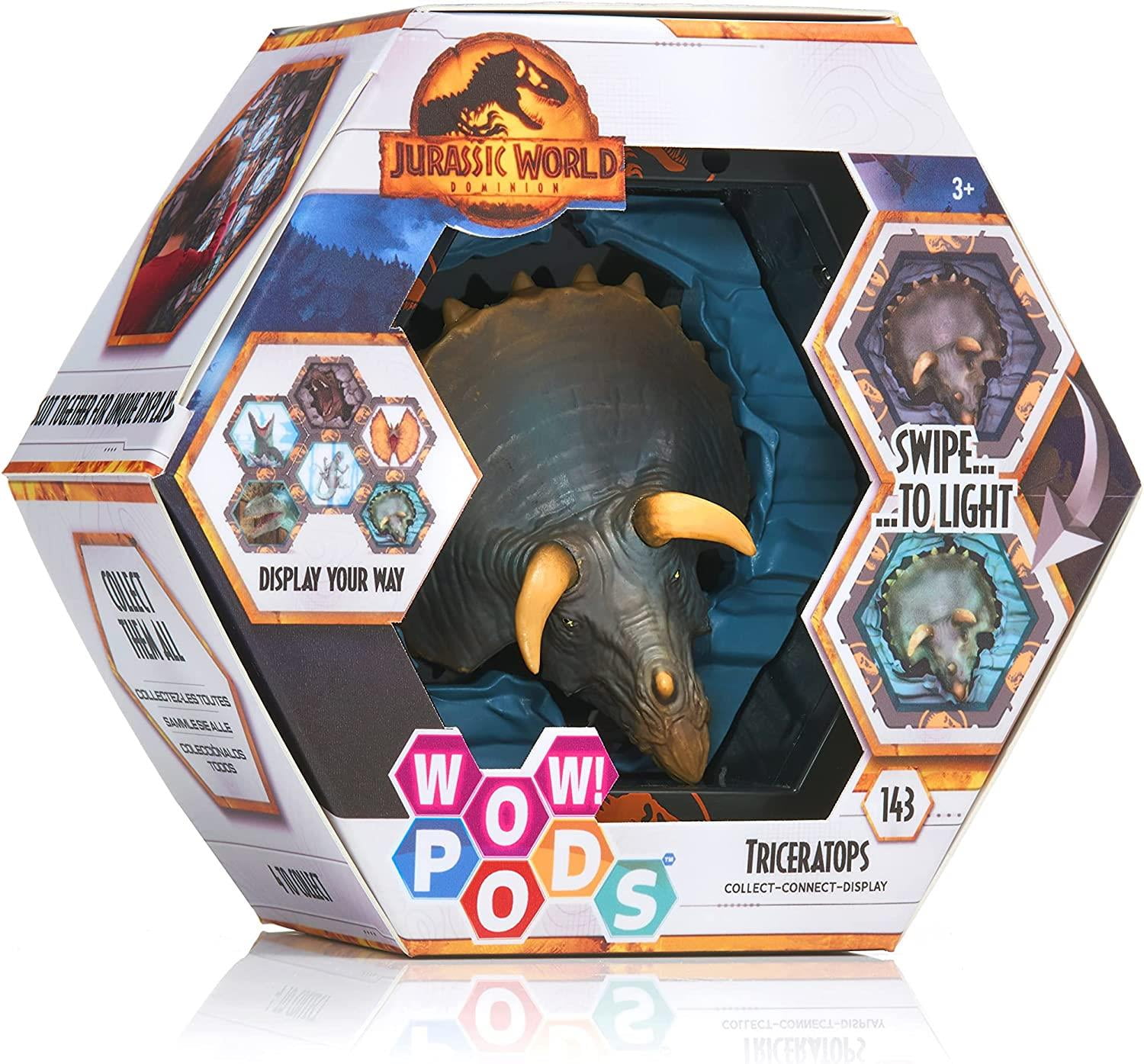 WOW Pods Triceratops Dinosaur Jurassic World Dominion Light-Up Figure ...