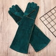 Armscye 23.6 Inches Leather Animal Handling Gloves, Multipurpose Pet ...