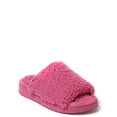 Dearfoams Cozy Comfort Women's Teddy Pile Open Toe Scuff Slippers ...