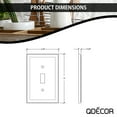 Questech Decor Single Toggle Light Switch Cover, Insulated Wall Plate ...