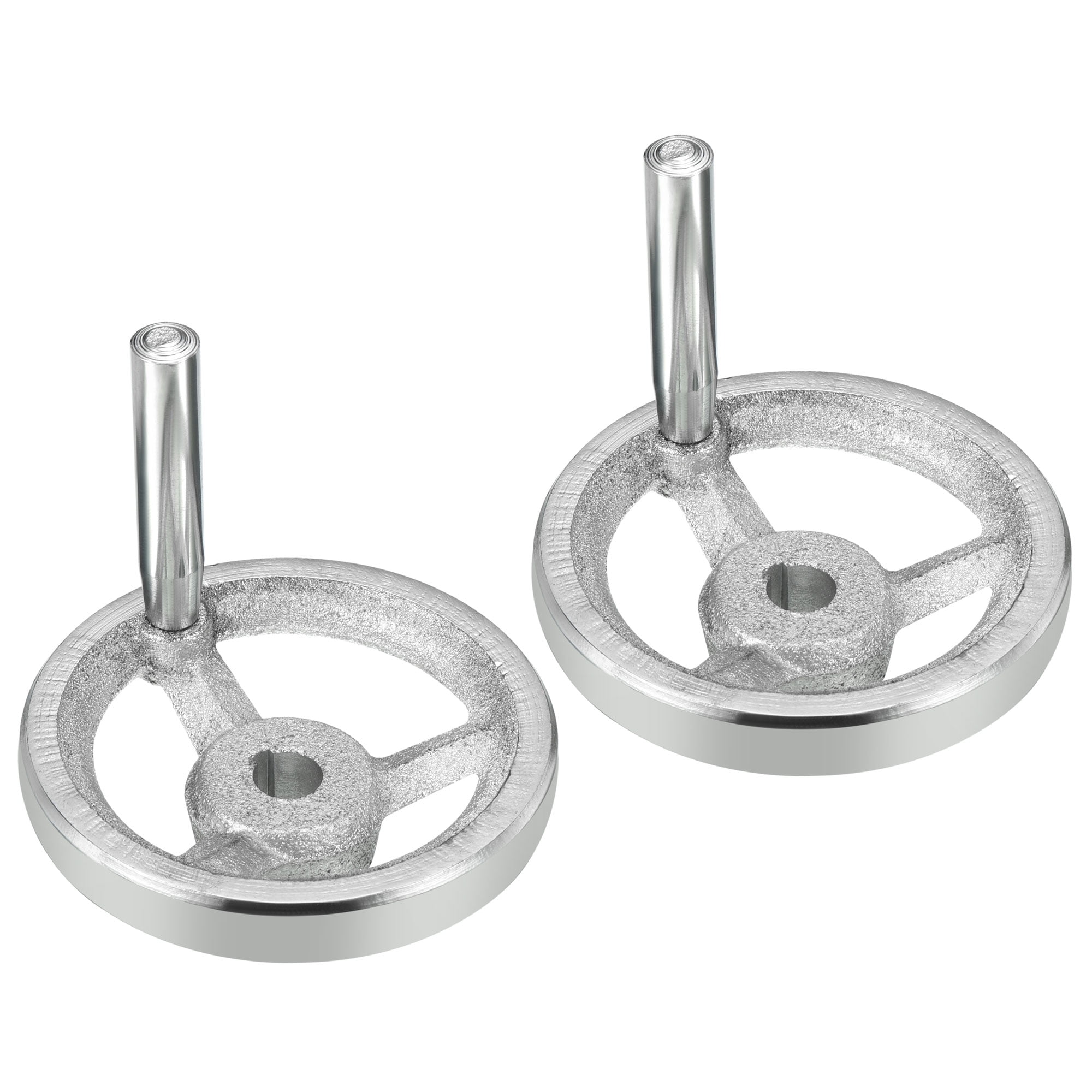 Uxcell 80mm/3.15 Inch Diameter Rotary Handwheel, 2 Pack Cast Iron with ...