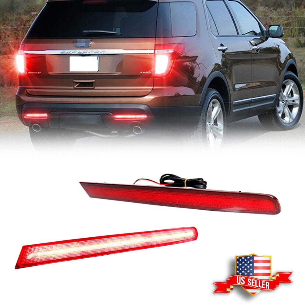 GTINTHEBOX 2Pcs Sides LED Bumper Reflectors Rear Fog Lights Kit For ...