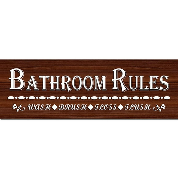 Farmhouse Bathroom Sign