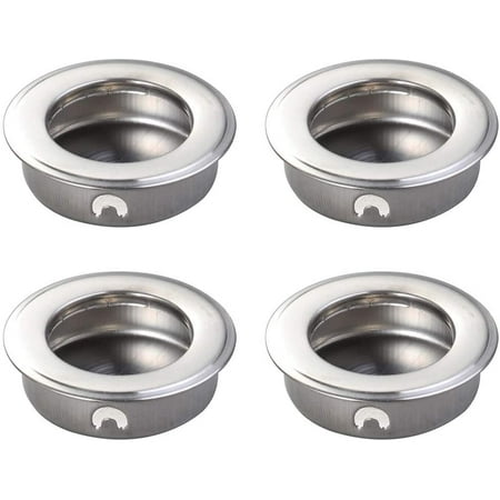 4Pcs 35Mm Flat Stainless Steel Recessed Recessed Finger Pull Insert ...