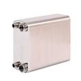 100 Plates Stainless Steel Heat Exchanger Brazed Plate Type Water ...