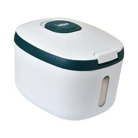 Lolmot Airtight Rice Dispenser ，Cover Rice Bucket For Cereal Grain ...