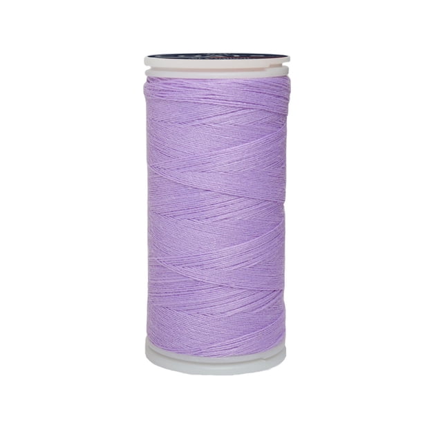 Caja 12 Pzas Hilo Lila Suave Coats Poliéster Liso 3 Cabos Fibra Corta ...