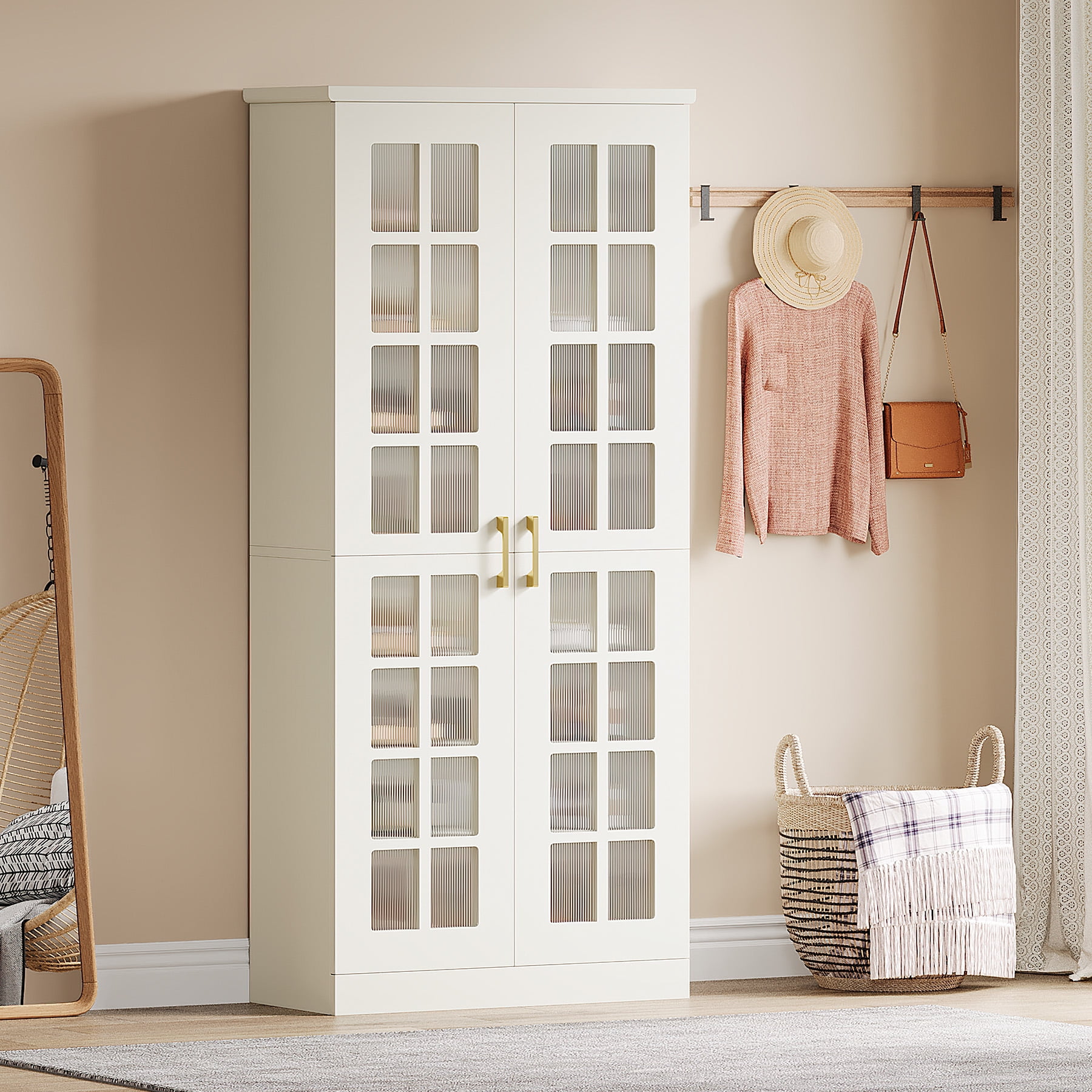 Click here for Tribesigns 71-Inch Tall Shoe Cabinet With Doors  8... prices