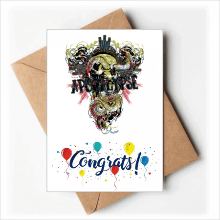 Animal Green Snake Pattern Wedding Cards Congratulations Greeting ...