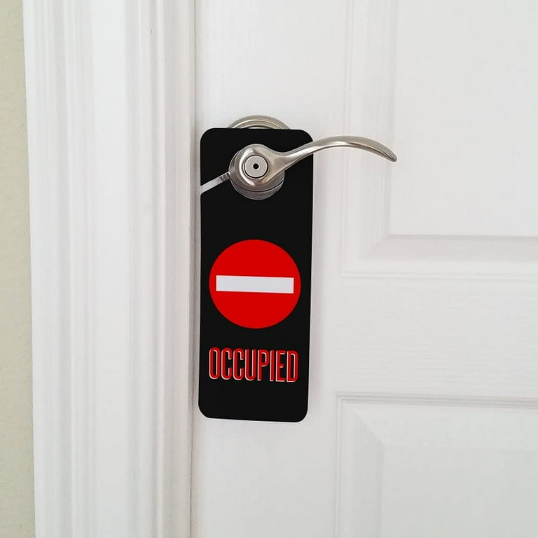 Occupied Door Hanger Signs