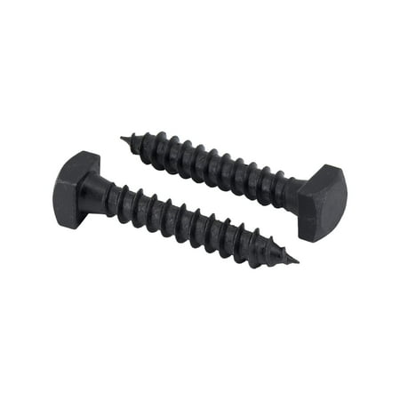 Rustic Square Lag Screws, Ruspert Weatherproof Coating, Black Exterior ...