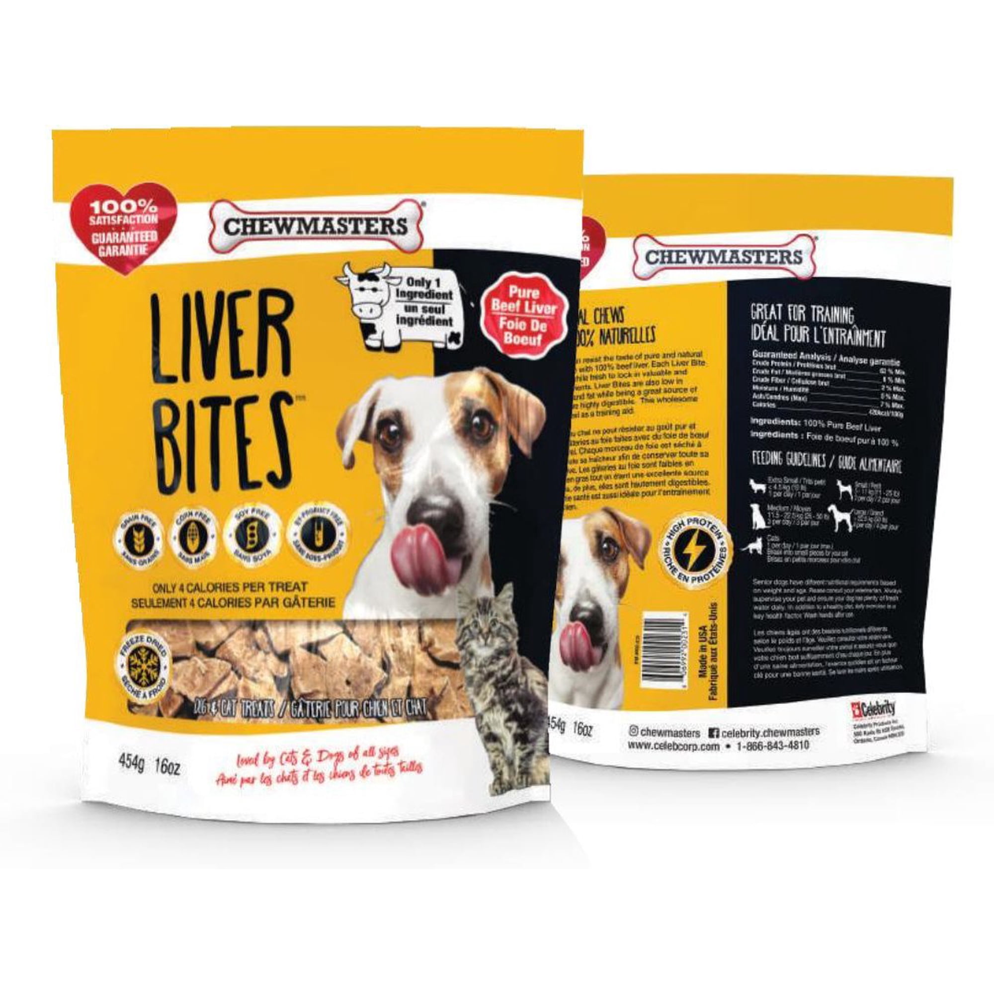 Click here for Pack Of 2 - Chewmasters Liver Bites Freeze-Dried D... prices