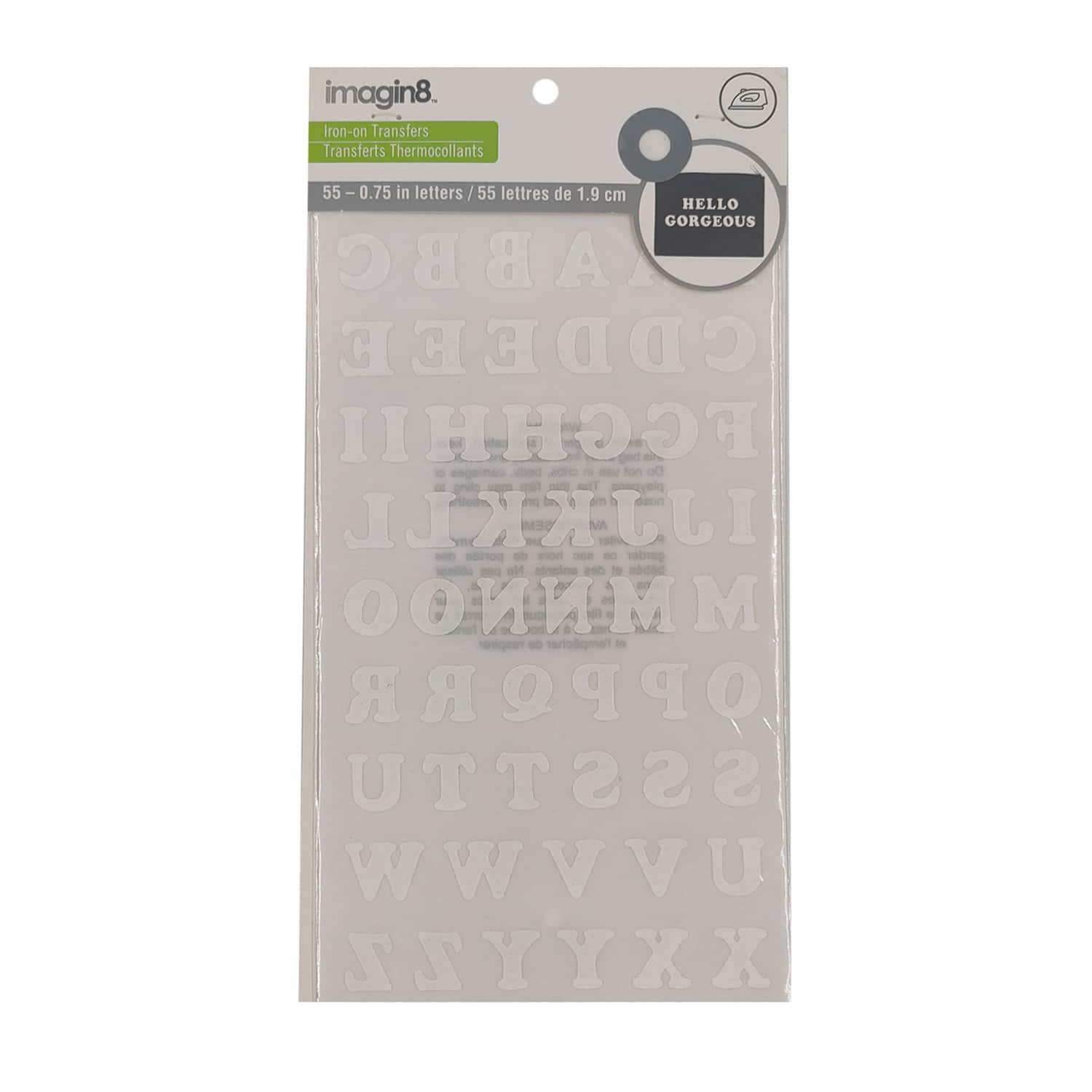 12 Pack: Iron-On White Flocked Cooper Letters by Imagin8™ - Walmart.com