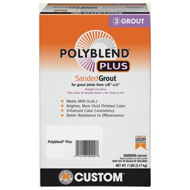 Custom Building Products 104002 7 lbs Bone Polyblend Plus Sand Grout ...