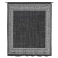 Black Retro Greek Key Sheer Curtains 72 Inch Length, Light Filtering ...