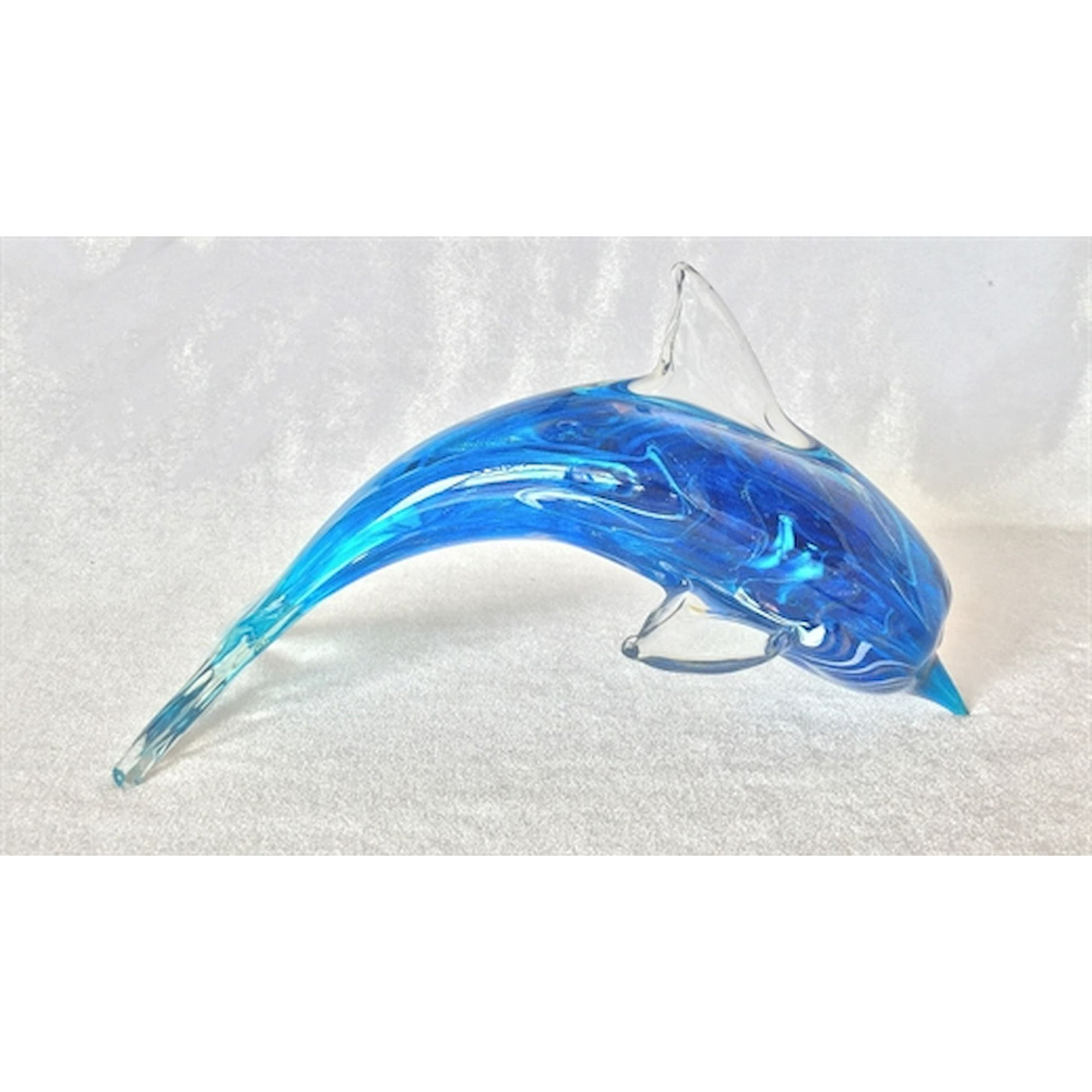 Click here for Unbranded Blue Dolphins Glass Figurine 4.25 Ins X... prices