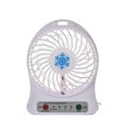 erfcxs Snowflake Mini Desk Fan USB Rechargeable 3 Speed Quiet Fan ...