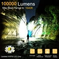 Flashlight Rechargeable 1000000 High Lumens,XHP70.2 Super Bright High ...