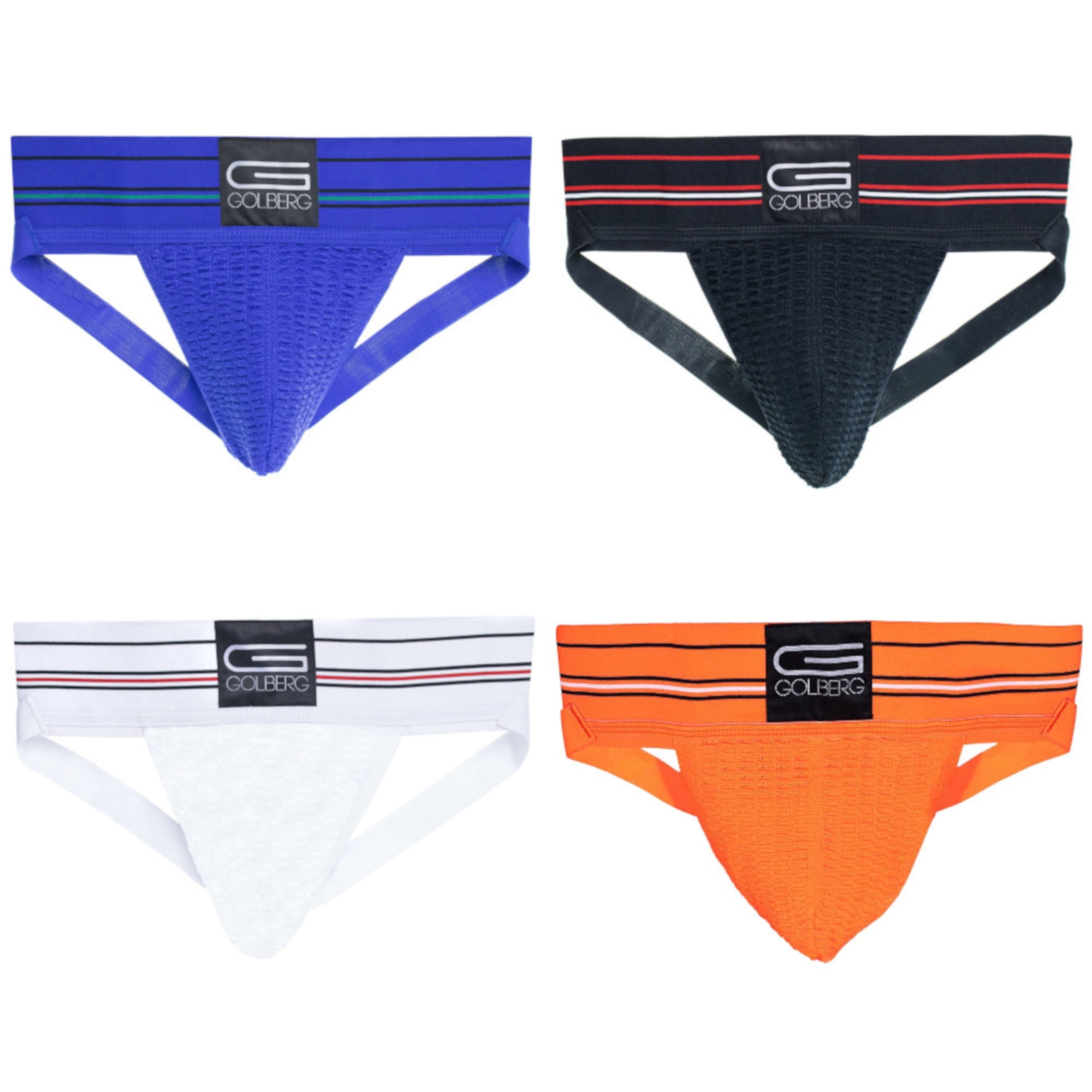 GOLBERG Men's Athletic Supporters - 4 Pack in Assorted Colors ...