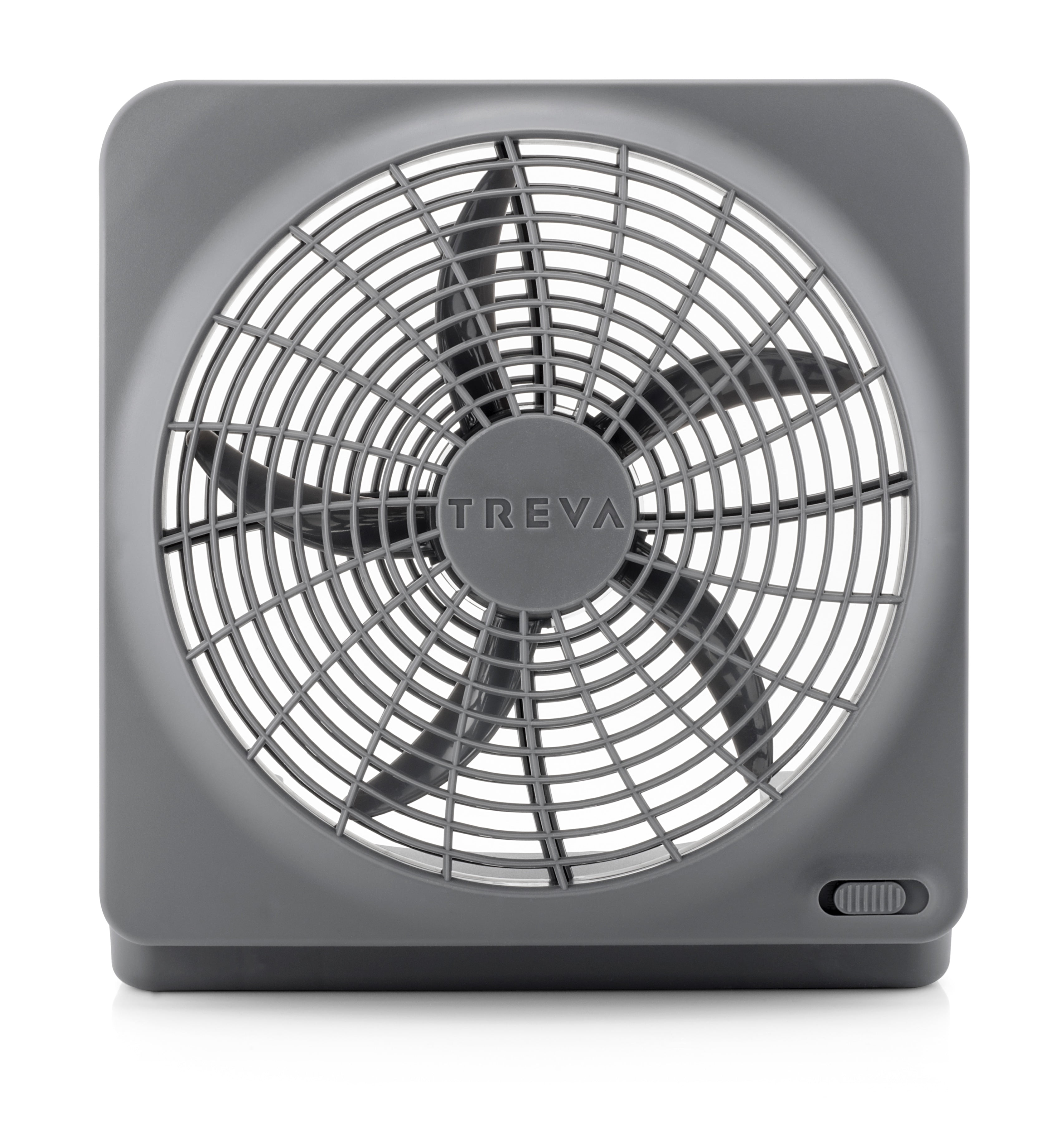 Treva 10 inch Battery Powered Portable 2 Speed table Fan with Adapter ...
