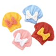 10*9*0.4 In Women's Bow Decor Shower Caps & Hair Drying Cap Set ...