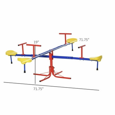 Seesaw Swivel Teeter-Totter Home Playground Equipment, 360 Degrees ...